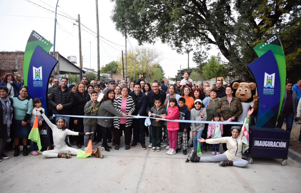 Nardini inauguró obras de pavimento e hidráulicas en Villa de Mayo - INFO135